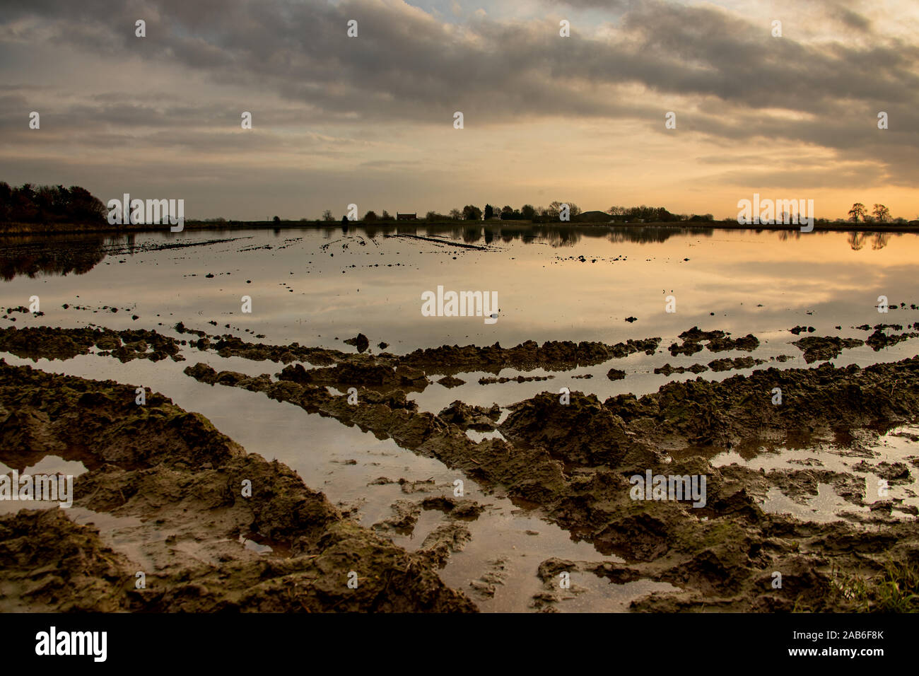 The outskirts of flood hit village of Fishlake near Doncaster South ...