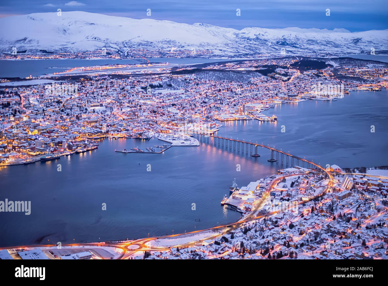 City of tromso aerial view hi-res stock photography and images - Alamy