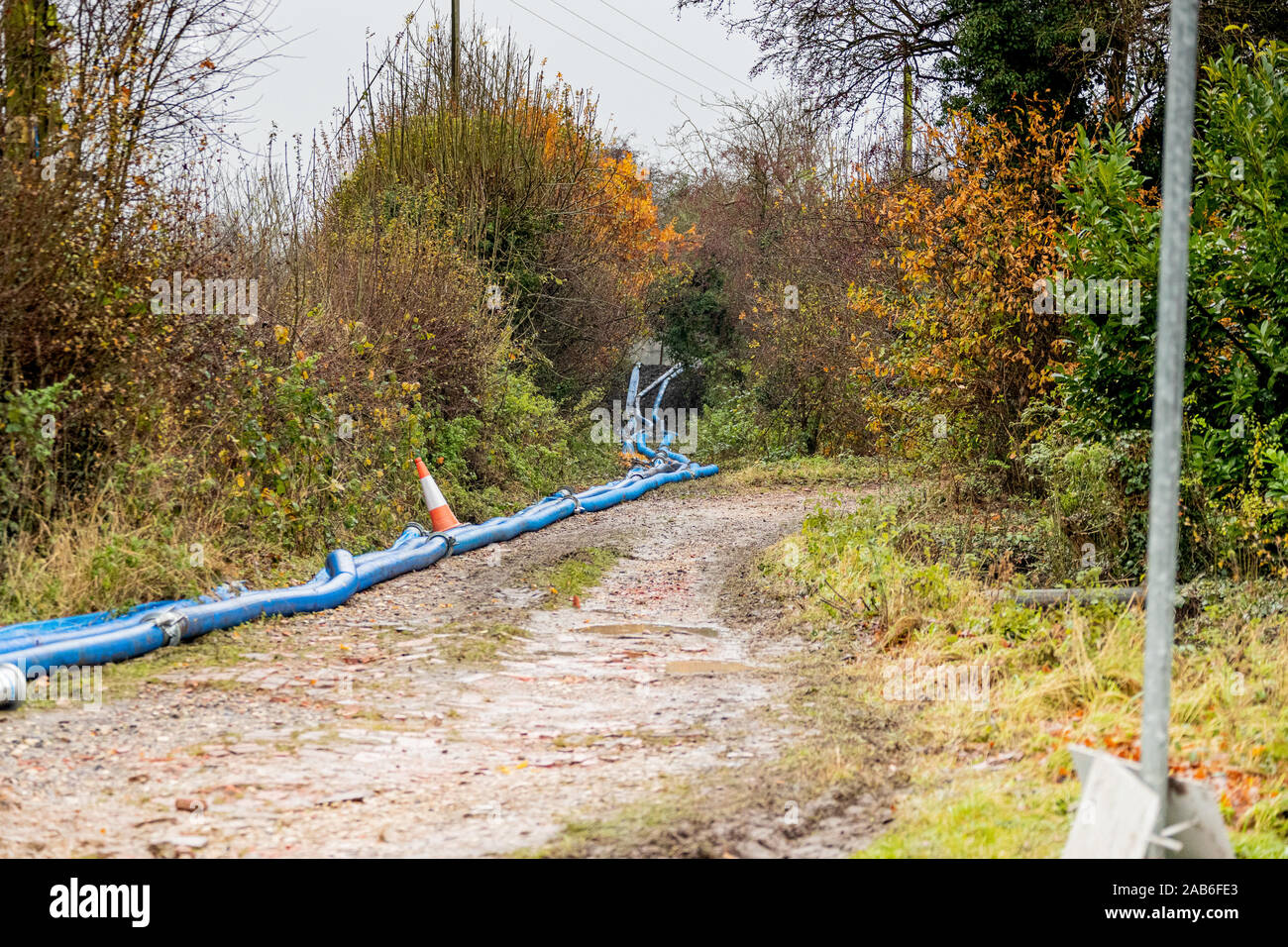 The outskirts of flood hit village of Fishlake near Doncaster South ...