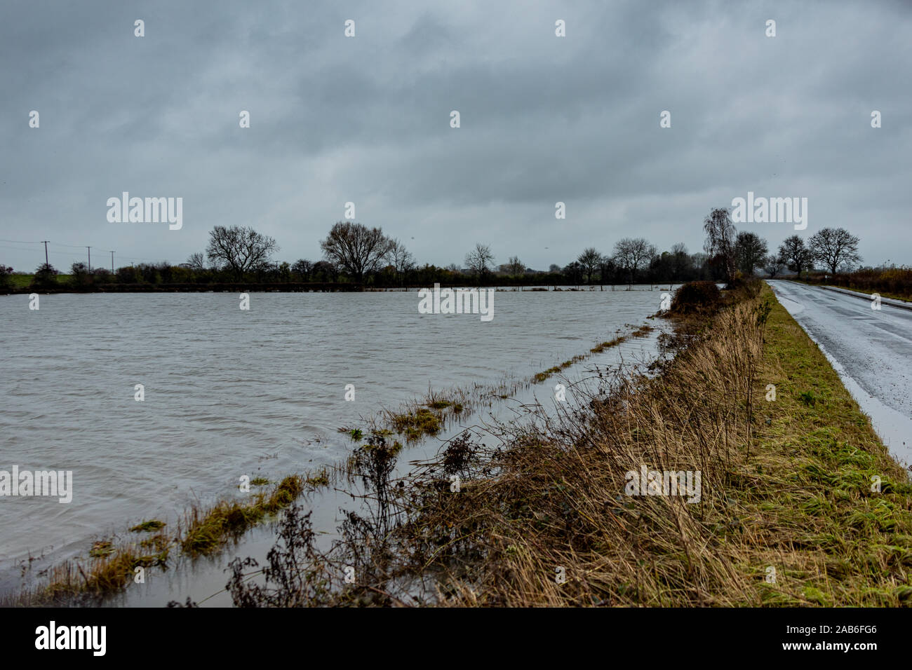 The outskirts of flood hit village of Fishlake near Doncaster South ...