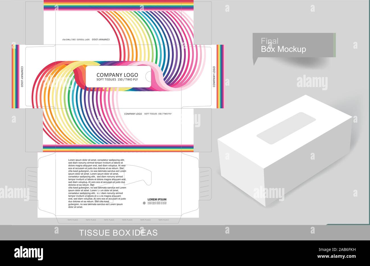 Rainbow tissue Stock Vector Images - Alamy