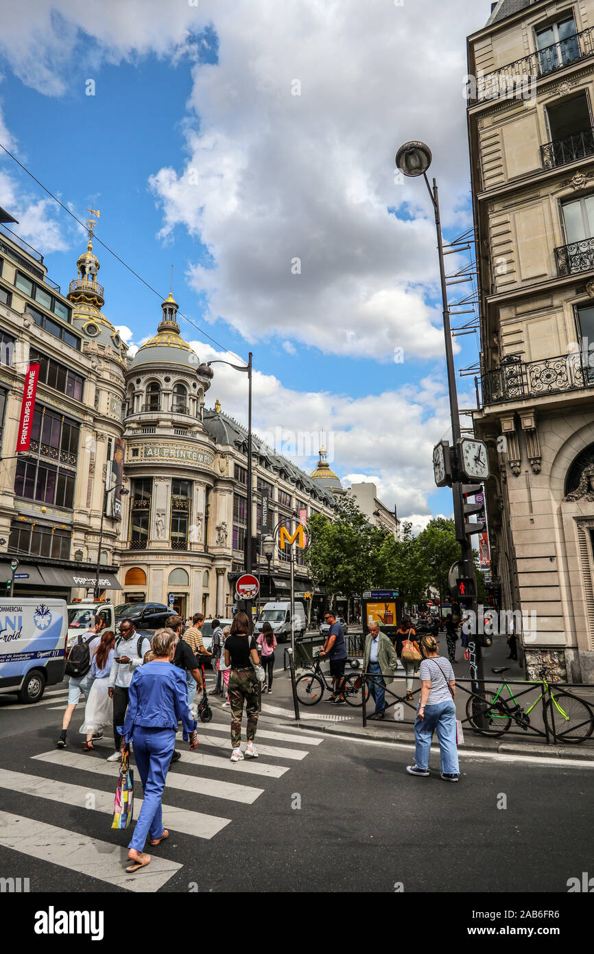 Street scene in Paris, France, Europe Stock Photo - Alamy
