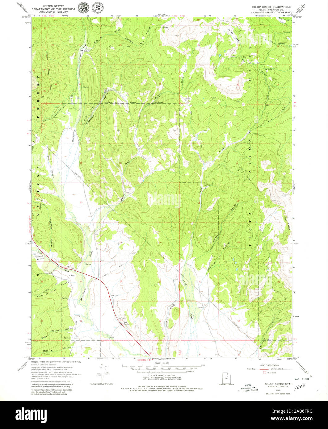 UT Co-Op Creek 248699 1967 24000 Restoration Stock Photo - Alamy