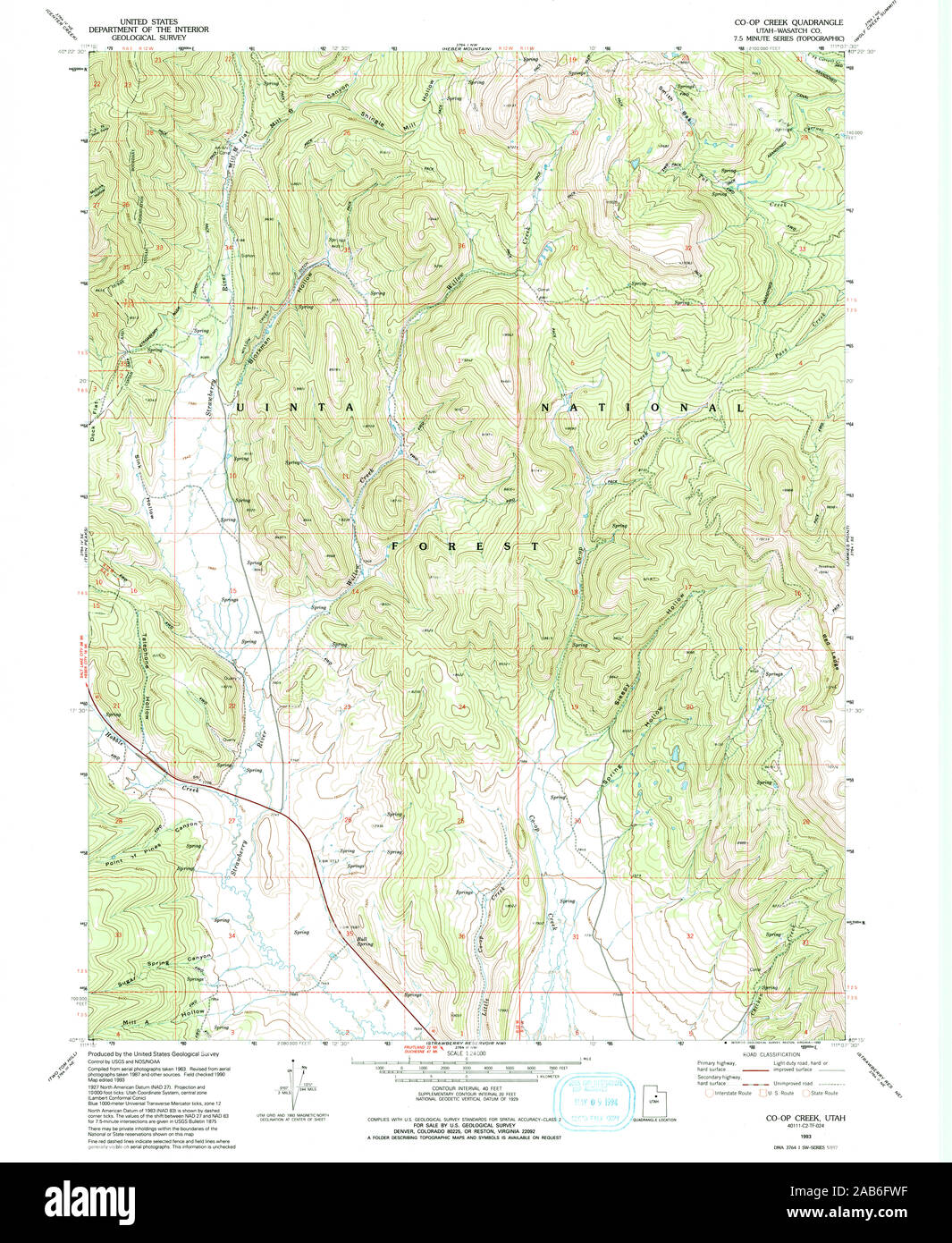 UT Co-Op Creek 248701 1993 24000 Restoration Stock Photo - Alamy