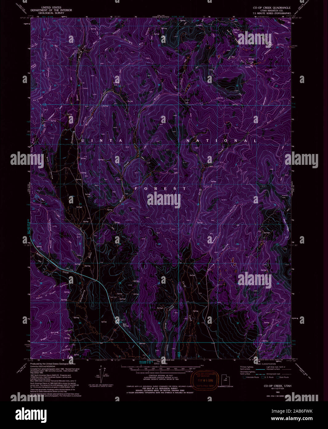 UT Co-Op Creek 248701 1993 24000 Inverted Restoration Stock Photo - Alamy