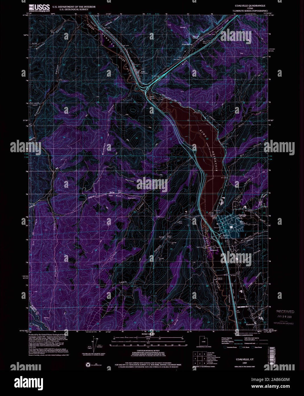 Map of coalville hi-res stock photography and images - Alamy