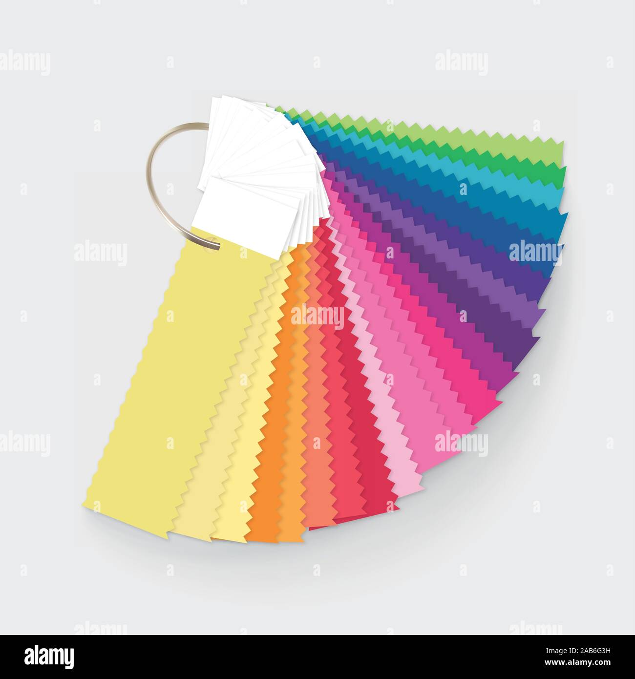Illustration of color palette guide for home interior designer, vector ...
