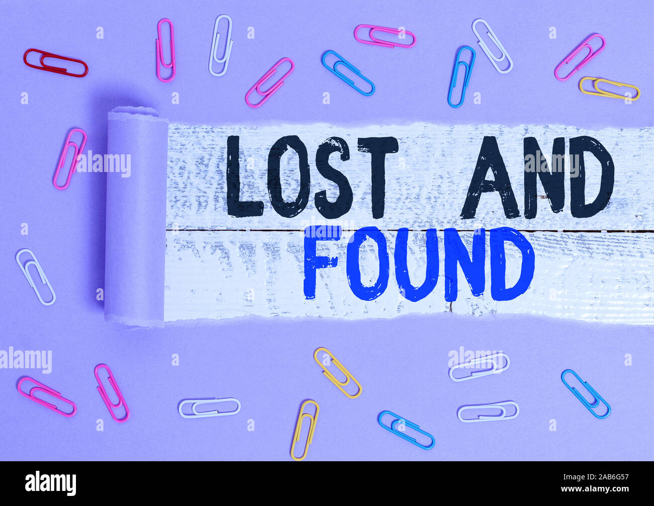 Handwriting text Lost And Found. Conceptual photo Place where you can ...