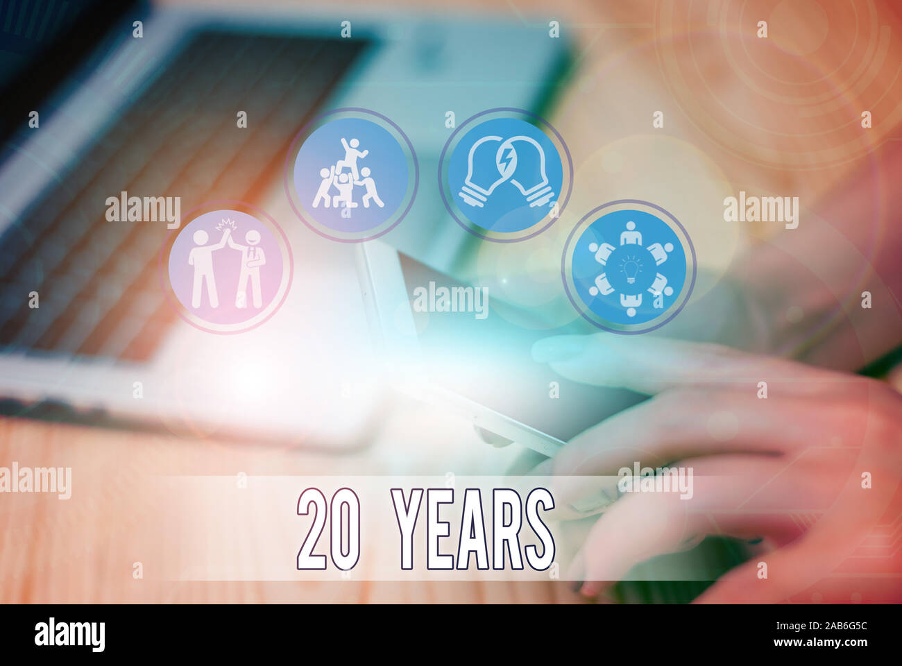 Handwriting text writing 20 Years. Conceptual photo Remembering or ...