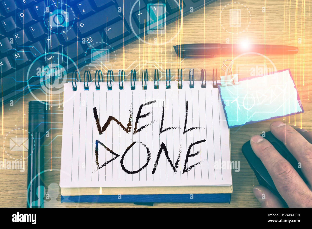 Handwriting text Well Done. Conceptual photo telling demonstrating that ...