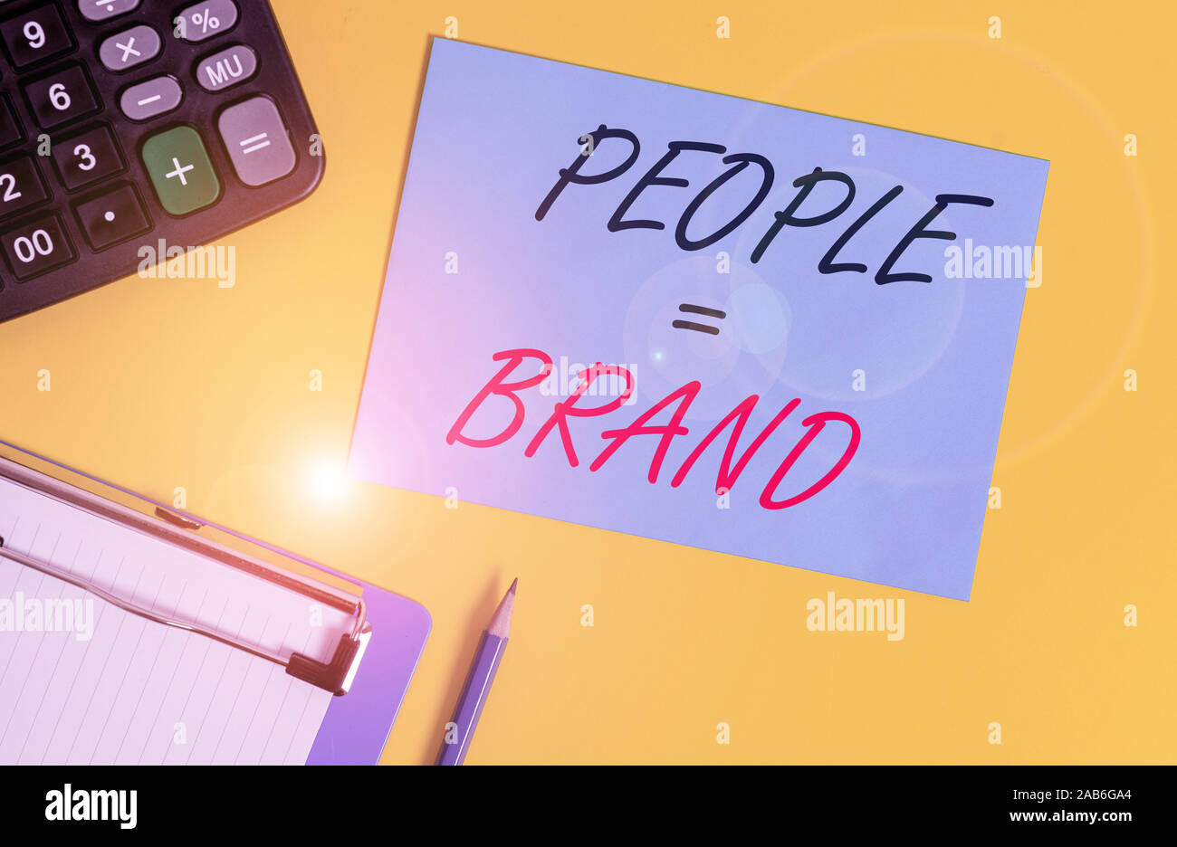 Writing note showing People Brand. Business concept for Personal ...