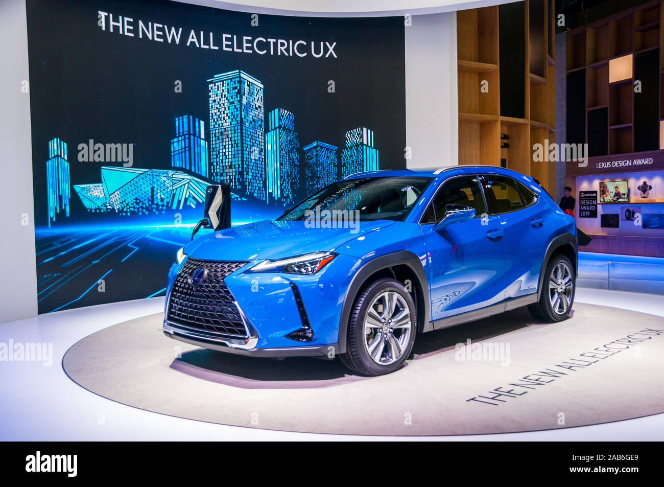 World premiere of the Lexus UX electric SUV at the 2019 Guangzhou Auto ...
