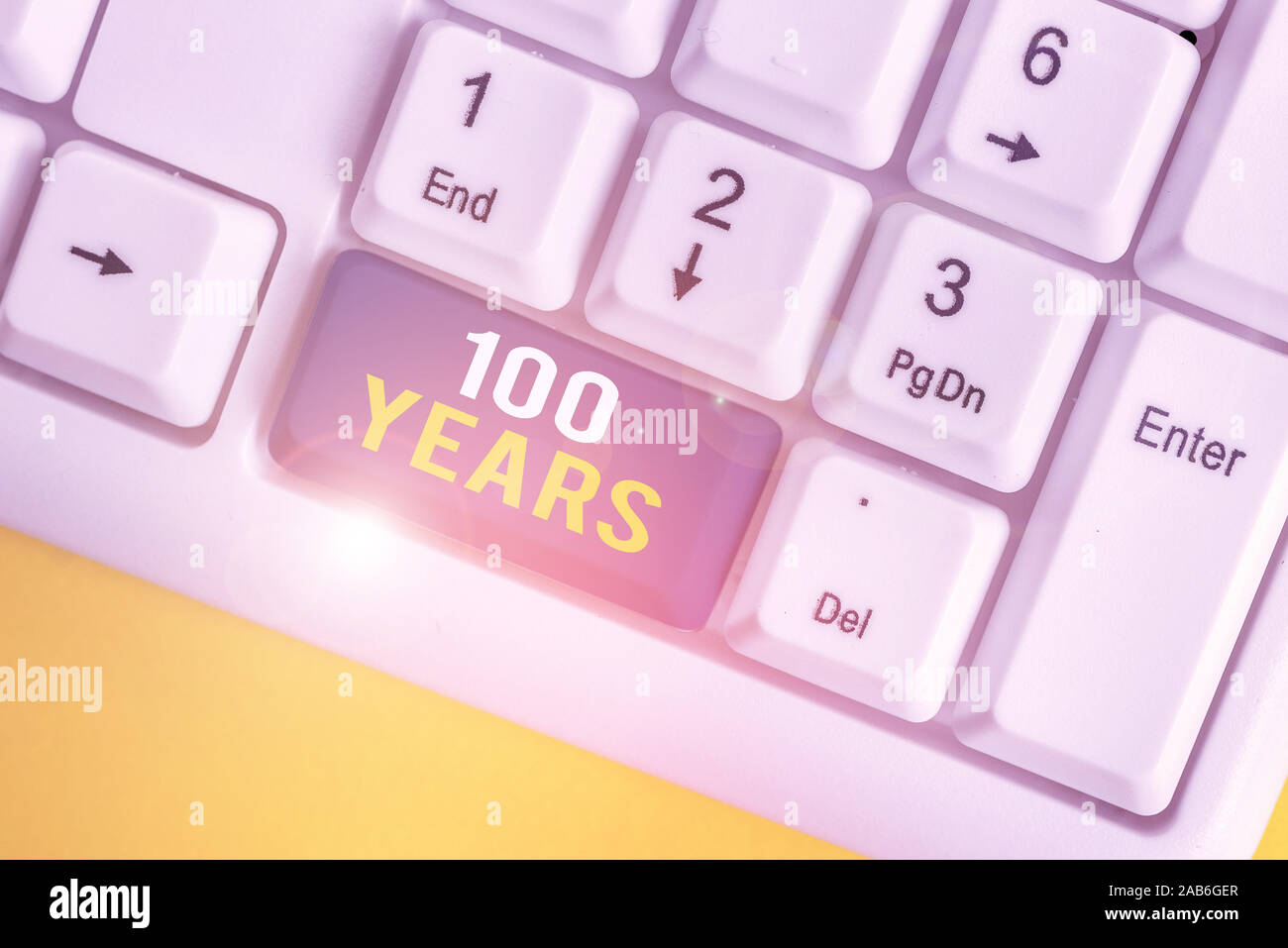 Text sign showing 100 Years. Business photo text Remembering special ...