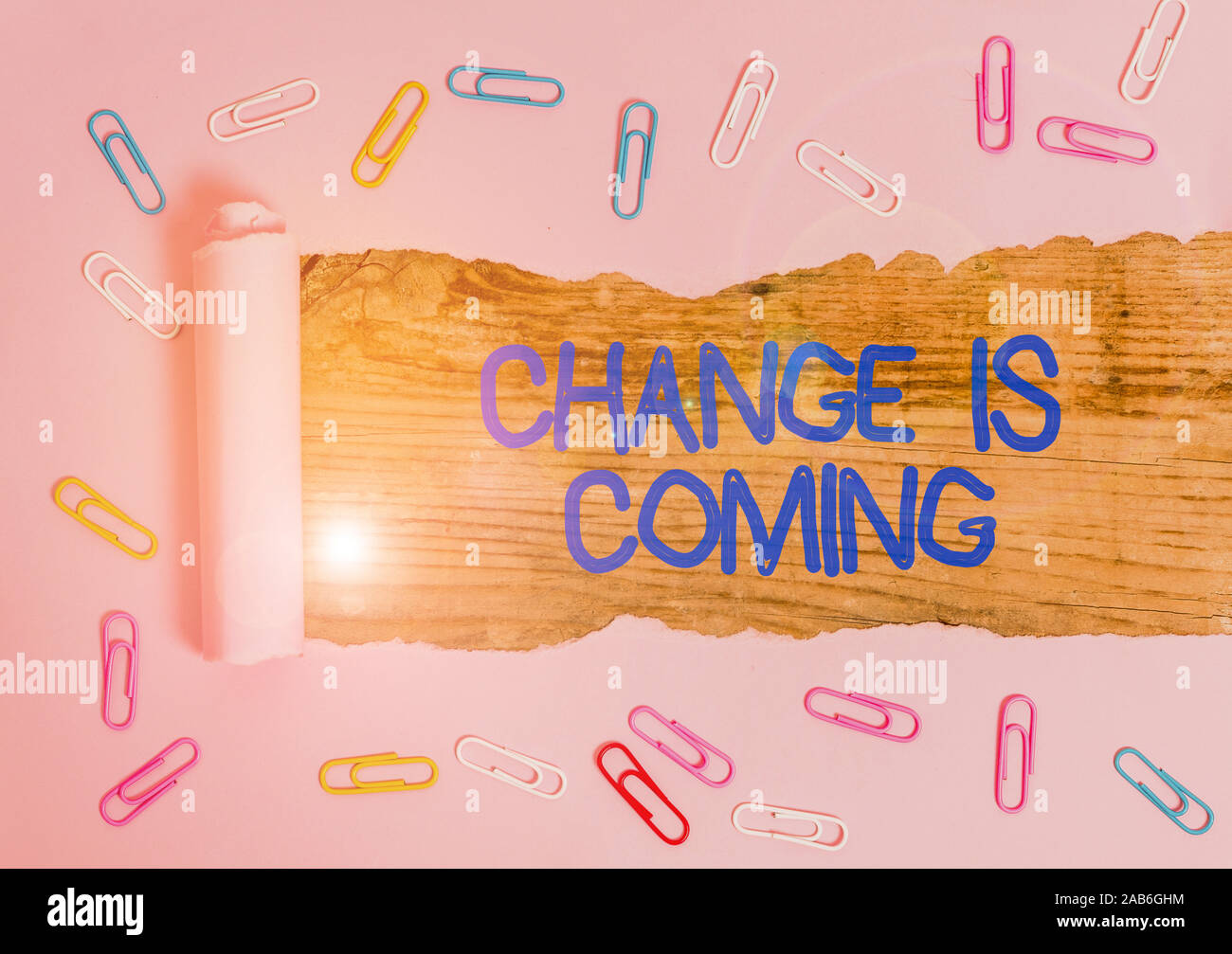 Handwriting text Change Is Coming. Conceptual photo telling someone ...