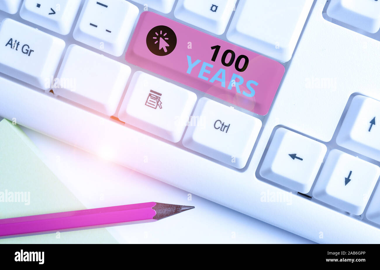 Conceptual hand writing showing 100 Years. Concept meaning Remembering ...