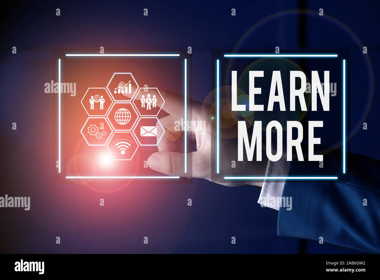 Writing note showing Learn More. Business concept for to get knowledge ...