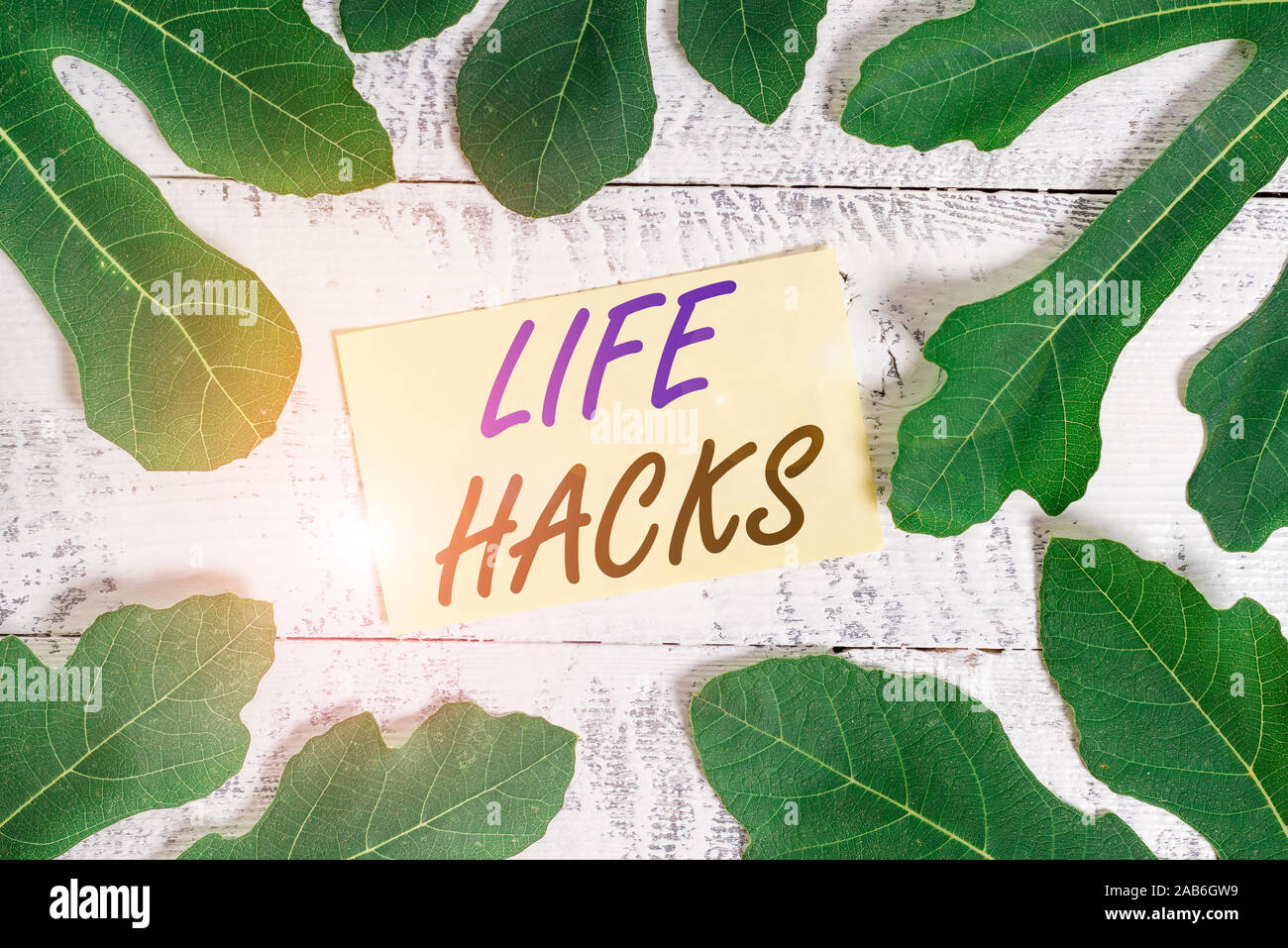 Writing note showing Life Hacks. Business concept for Strategy ...