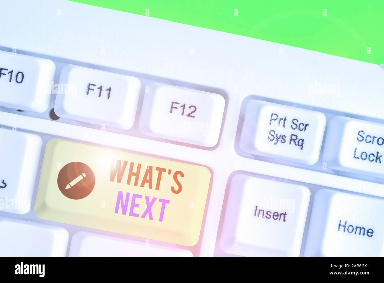Text sign showing What S Is Next. Business photo showcasing talking ...