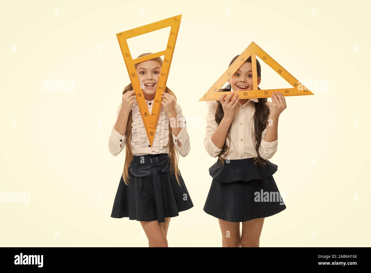 Girls with big rulers. Favorite school subject. Education and school ...