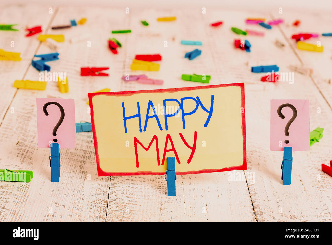 Word writing text Happy May. Business photo showcasing Happy new month ...