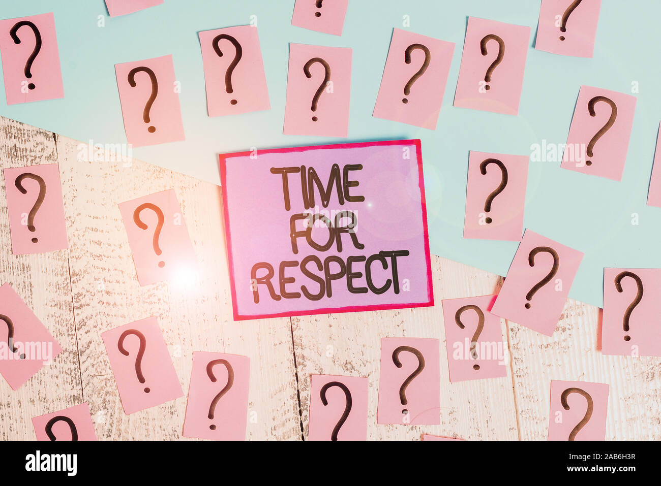 Handwriting text Time For Respect. Conceptual photo when you asking ...