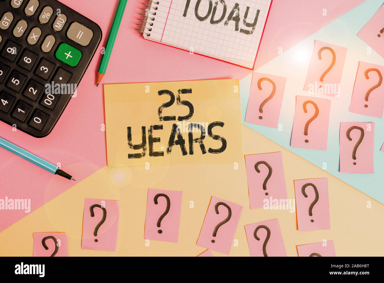 Conceptual hand writing showing 25 Years. Concept meaning Remembering ...