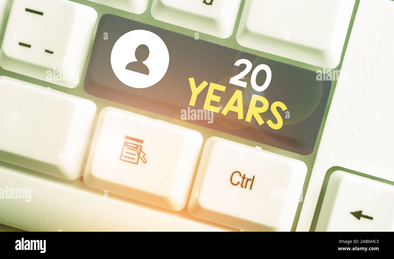 20 years of existence hi-res stock photography and images - Alamy