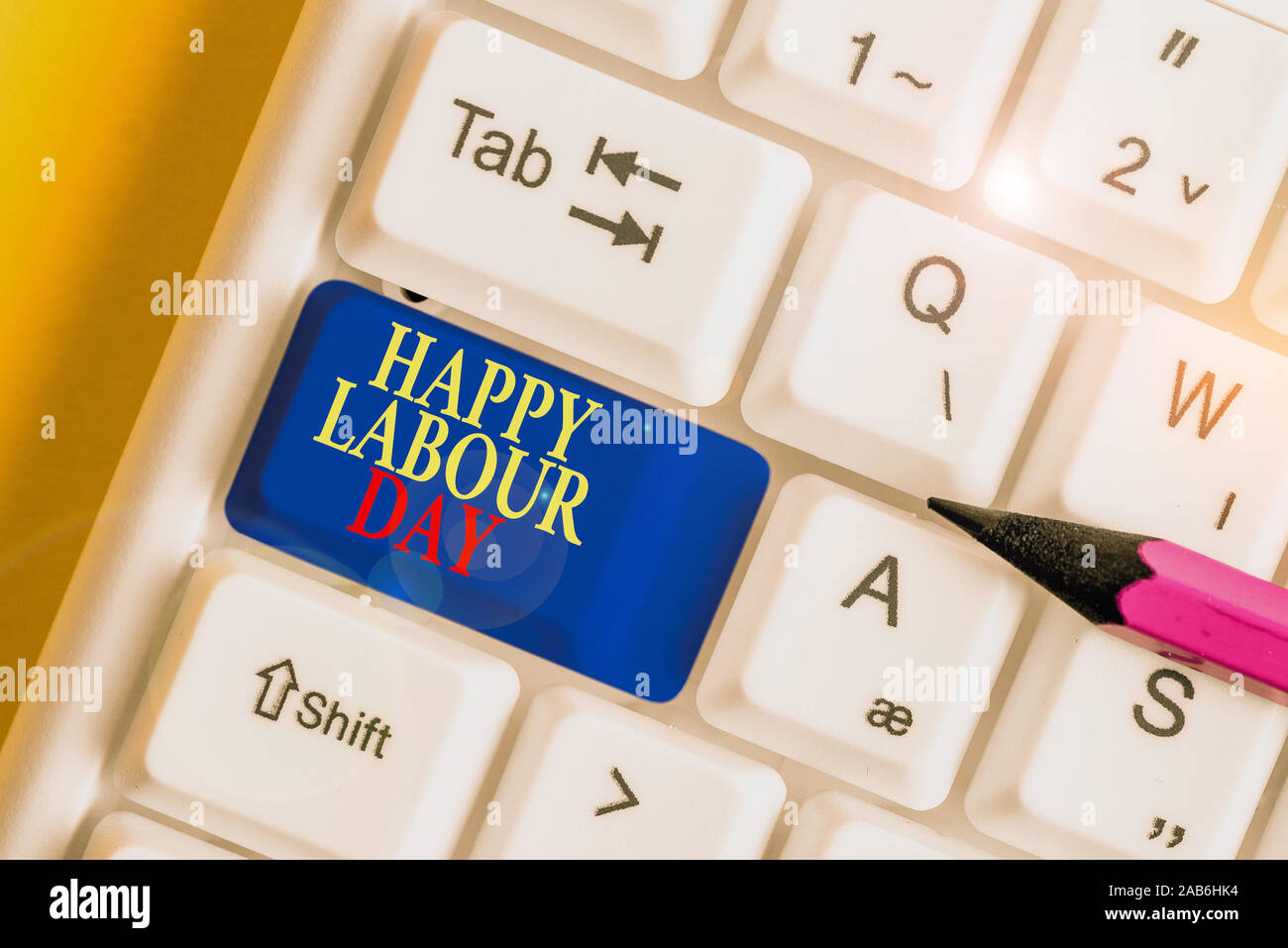 Handwriting text writing Happy Labour Day. Conceptual photo annual ...