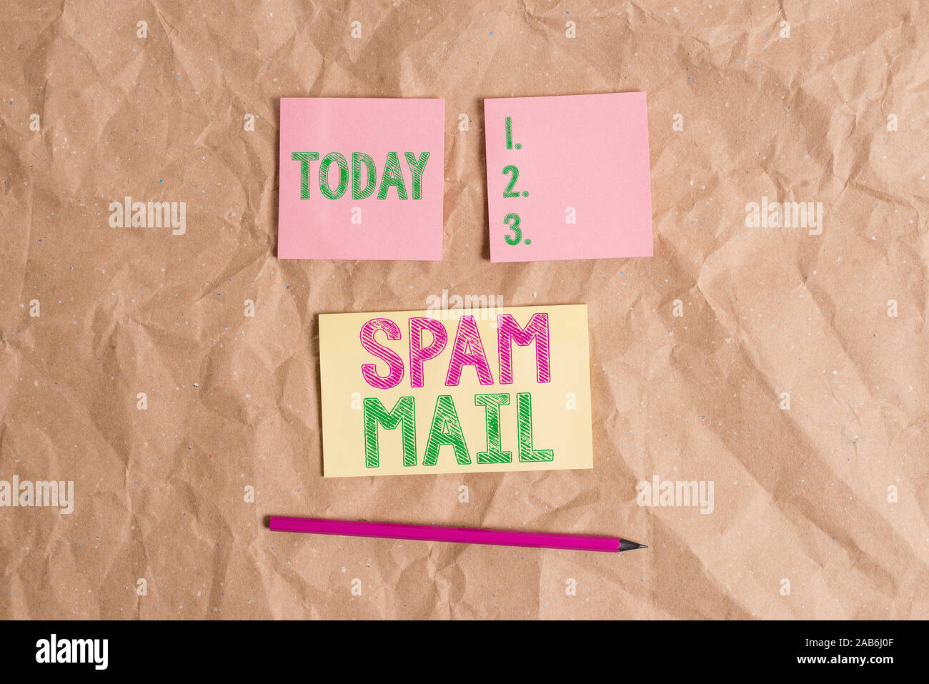 Handwriting text Spam Mail. Conceptual photo Intrusive advertising ...