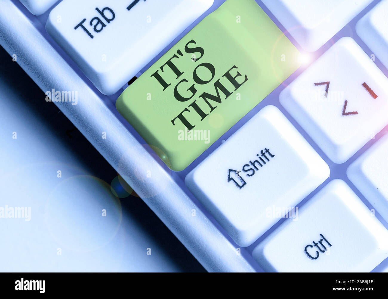 Word writing text It S Go Time. Business photo showcasing A period to ...