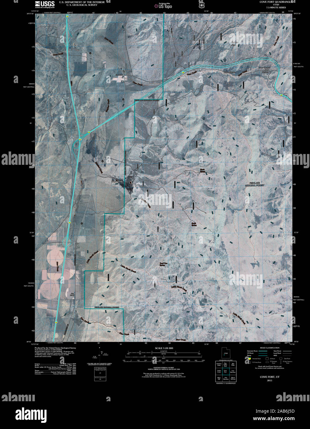 Map of cove fort hi-res stock photography and images - Alamy