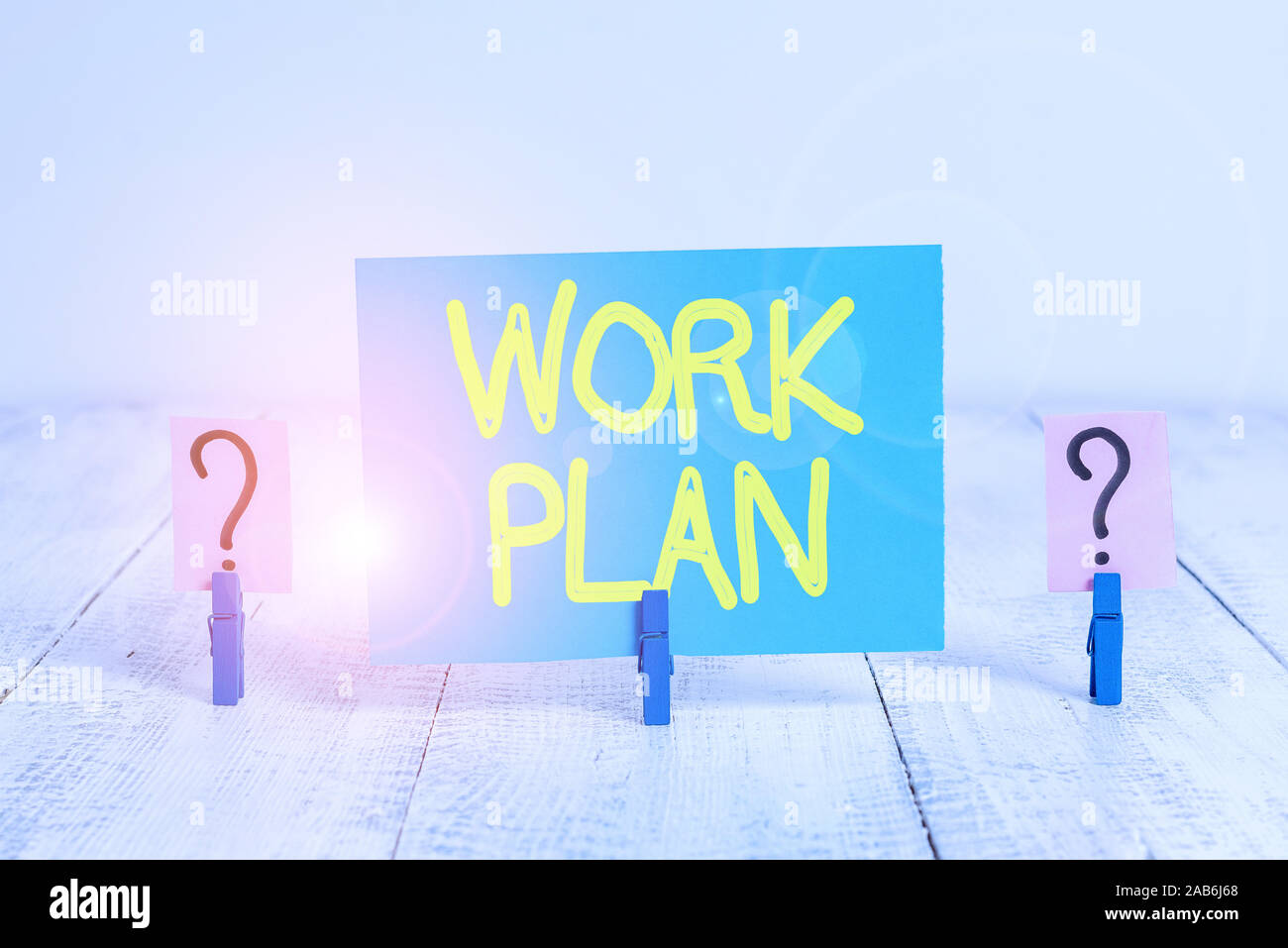 Word writing text Work Plan. Business photo showcasing project to be ...