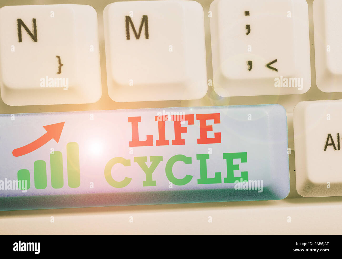 Handwriting text Life Cycle. Conceptual photo the series of changes in ...