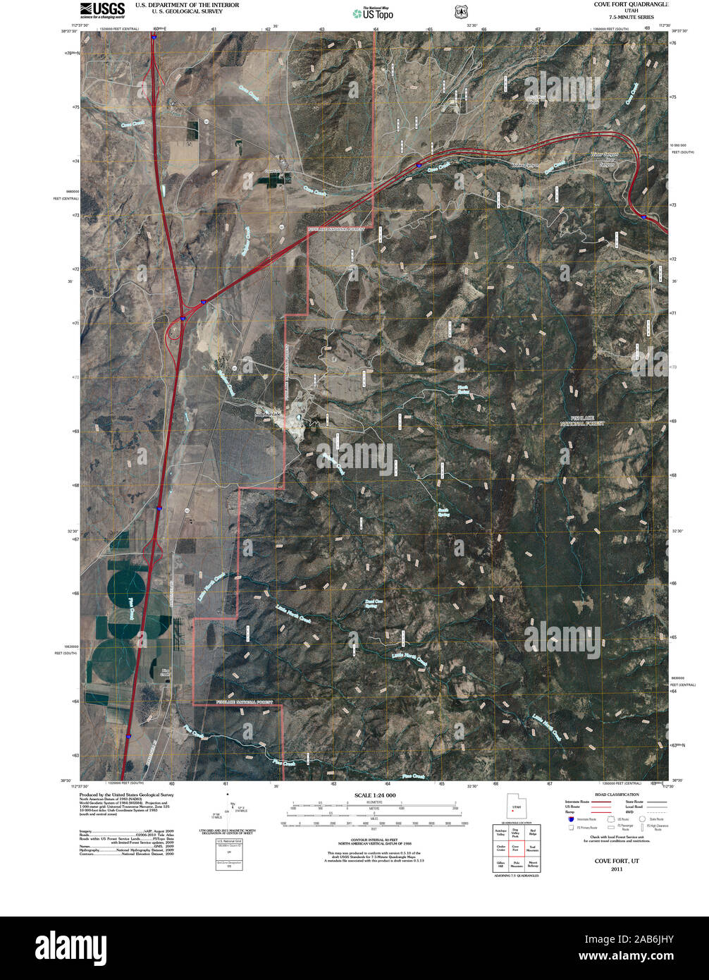 Map of cove fort hi-res stock photography and images - Alamy