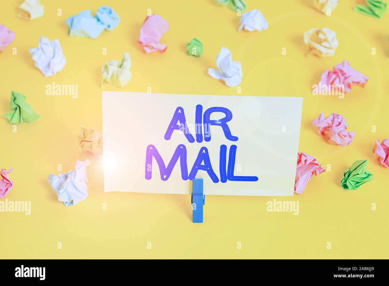 Handwriting text writing Air Mail. Conceptual photo the bags of letters ...