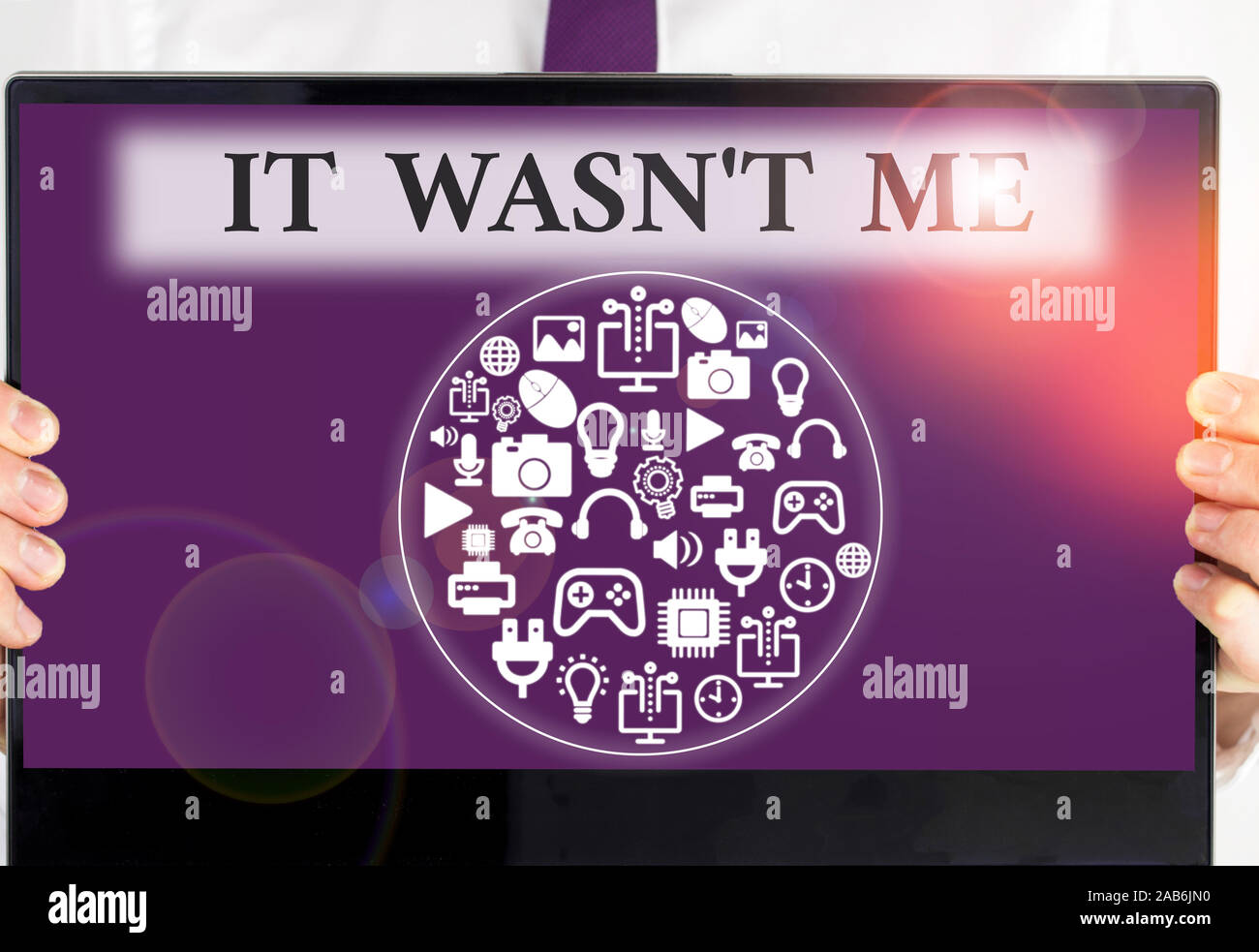 Handwriting text It Wasn T Me. Conceptual photo Deny something to ...