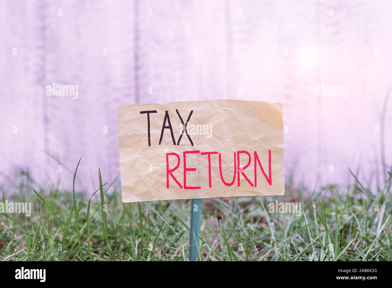 Handwriting text writing Tax Return. Conceptual photo Tax payer ...