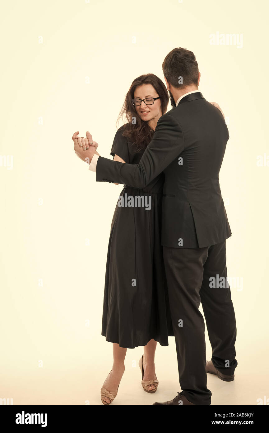 Come dance with me. Cultural entertainment. Couple in love romantic ...