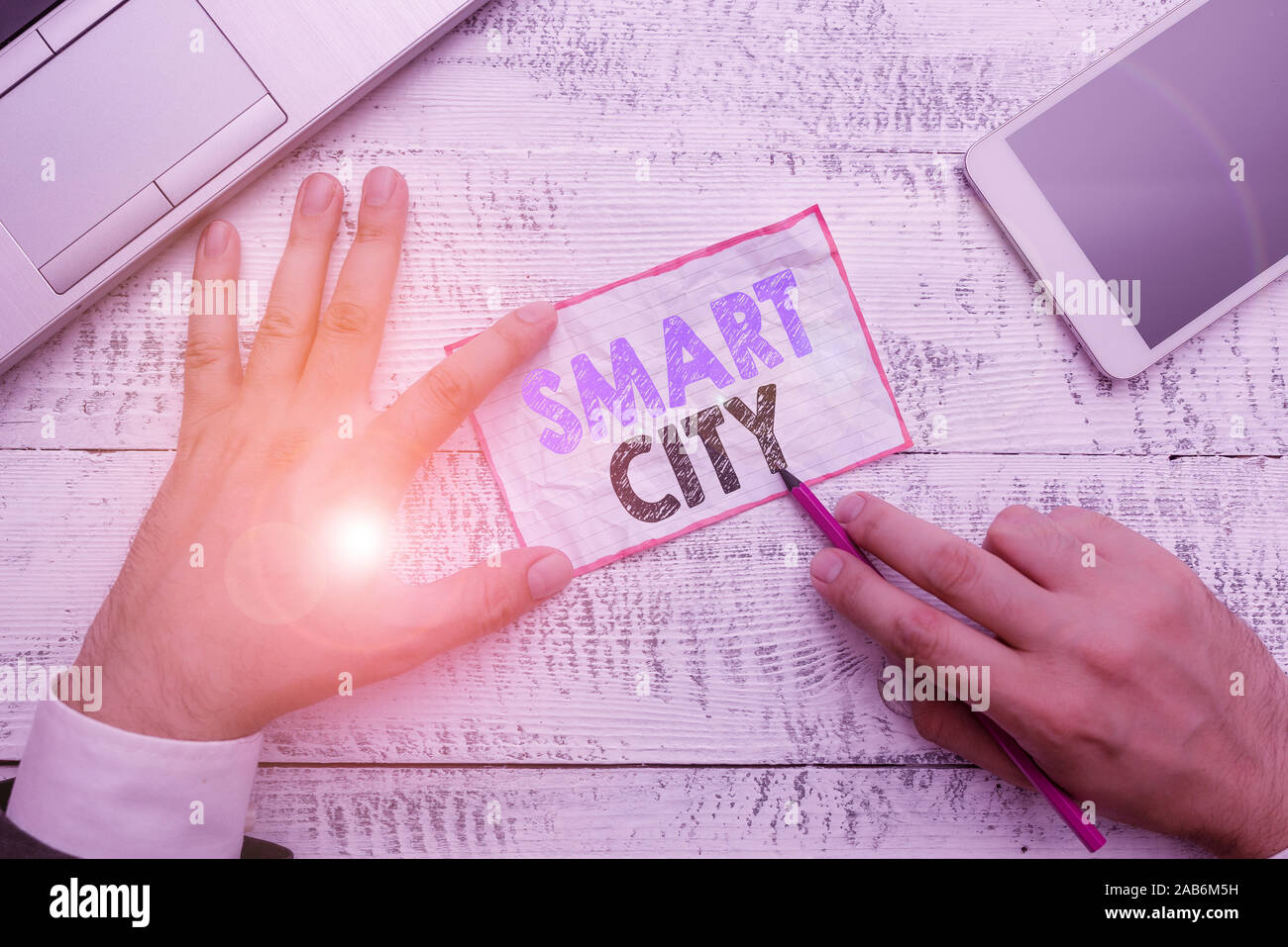 Word writing text Smart City. Business photo showcasing urban area that ...