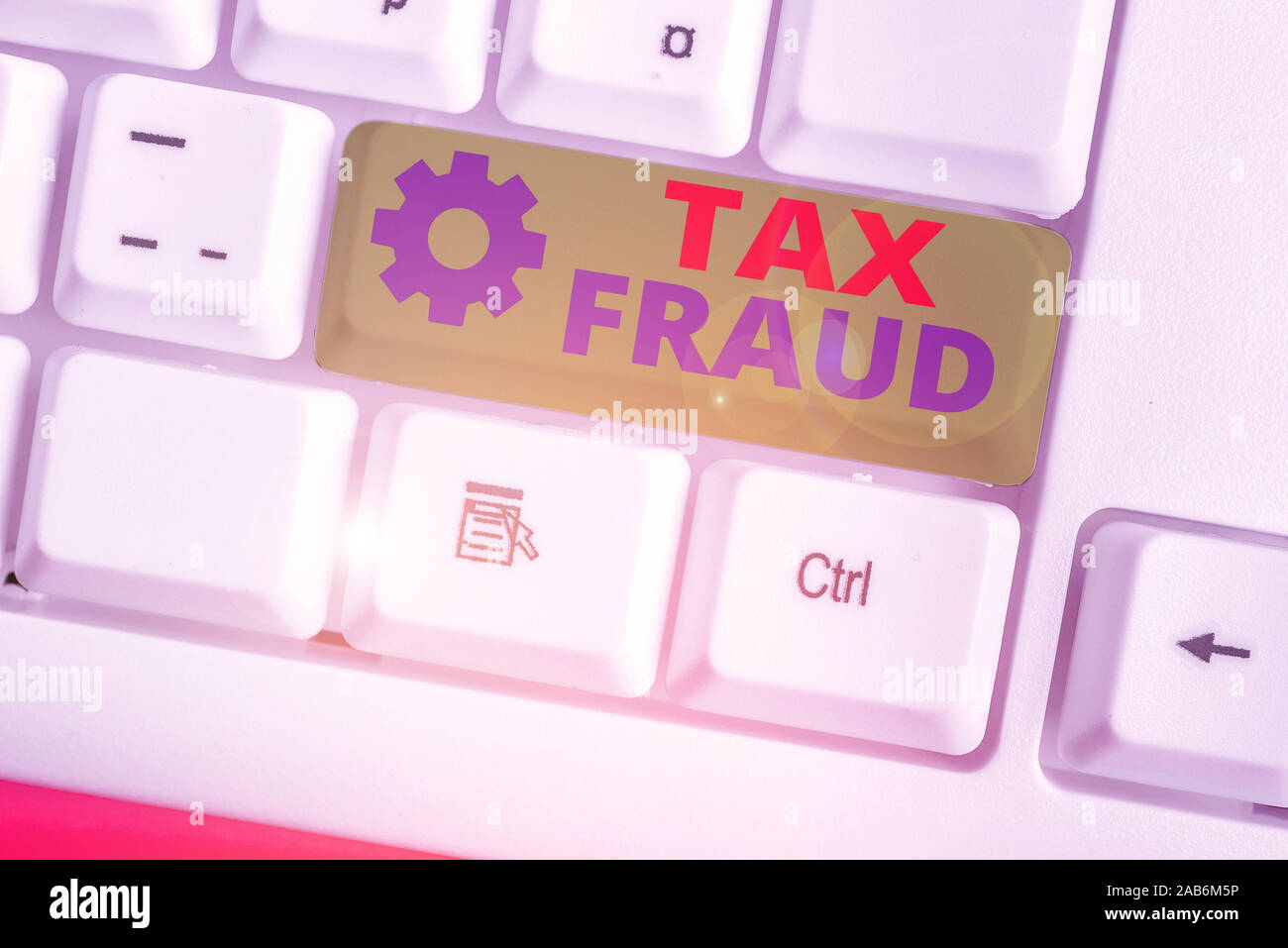 Writing note showing Tax Fraud. Business concept for entails cheating ...