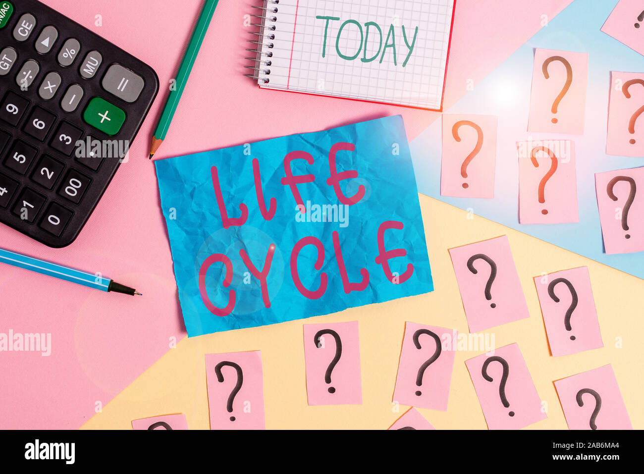 Handwriting text writing Life Cycle. Conceptual photo the series of ...
