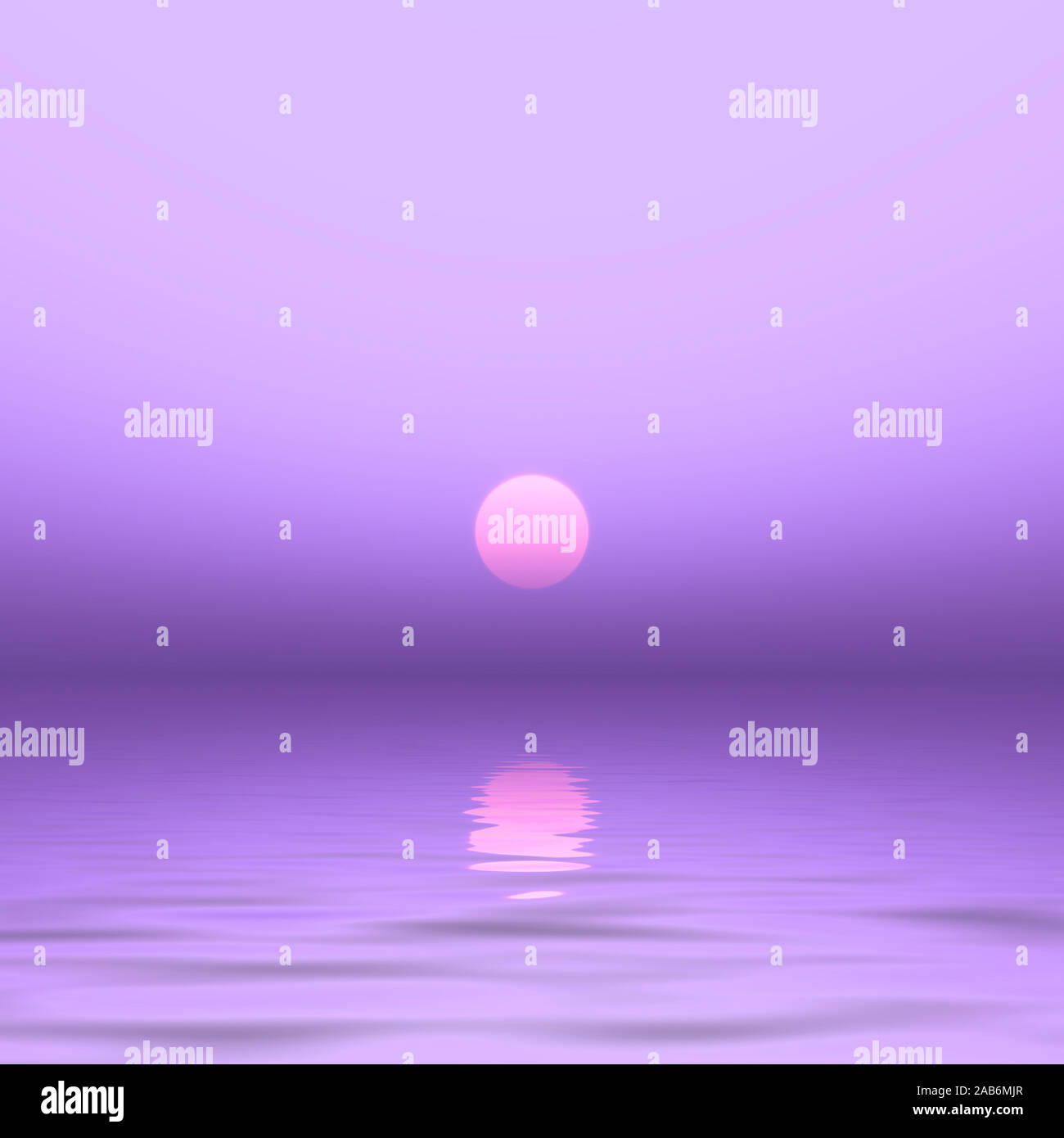 An illustration of a nice purple sunset Stock Photo - Alamy