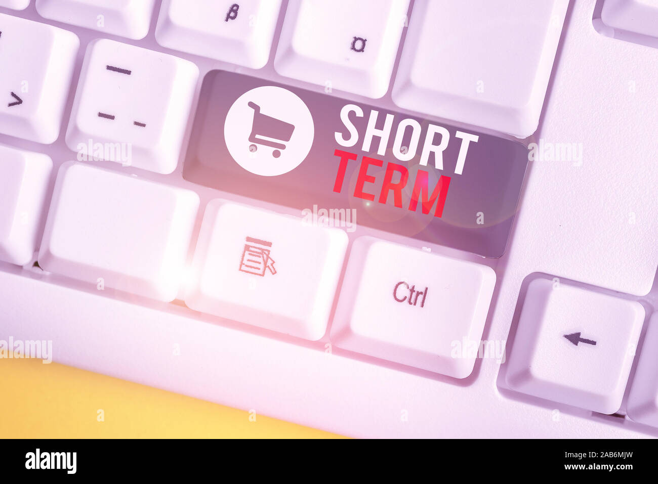 Conceptual hand writing showing Short Term. Concept meaning occurring ...