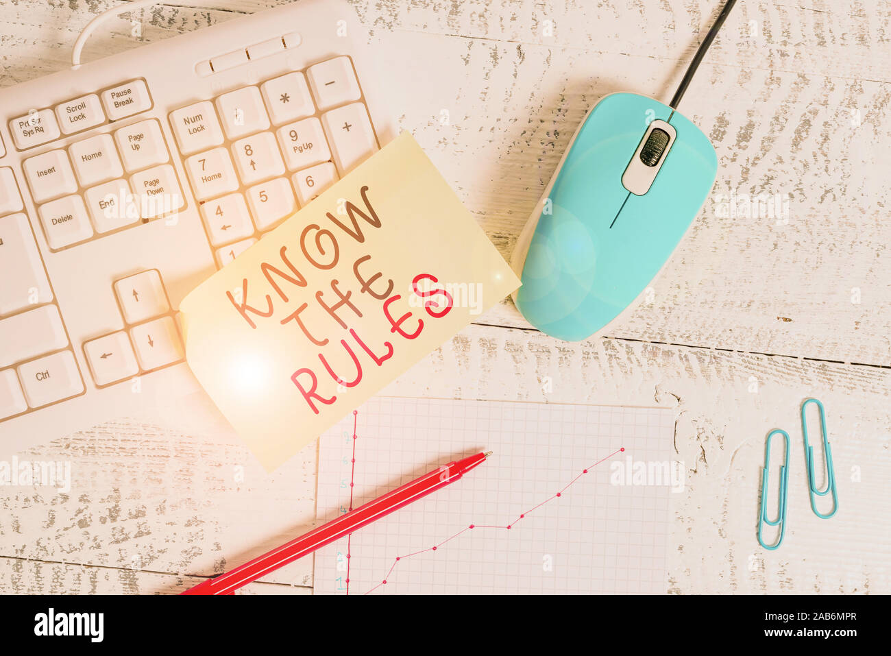 Text sign showing Know The Rules. Business photo showcasing Learn the ...