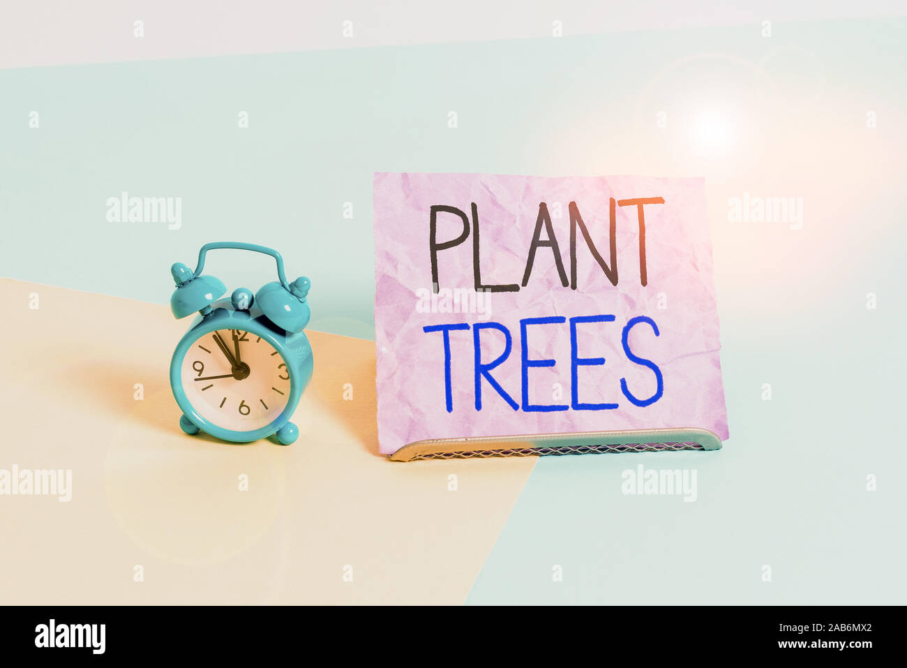 Handwriting text writing Plant Trees. Conceptual photo process of ...