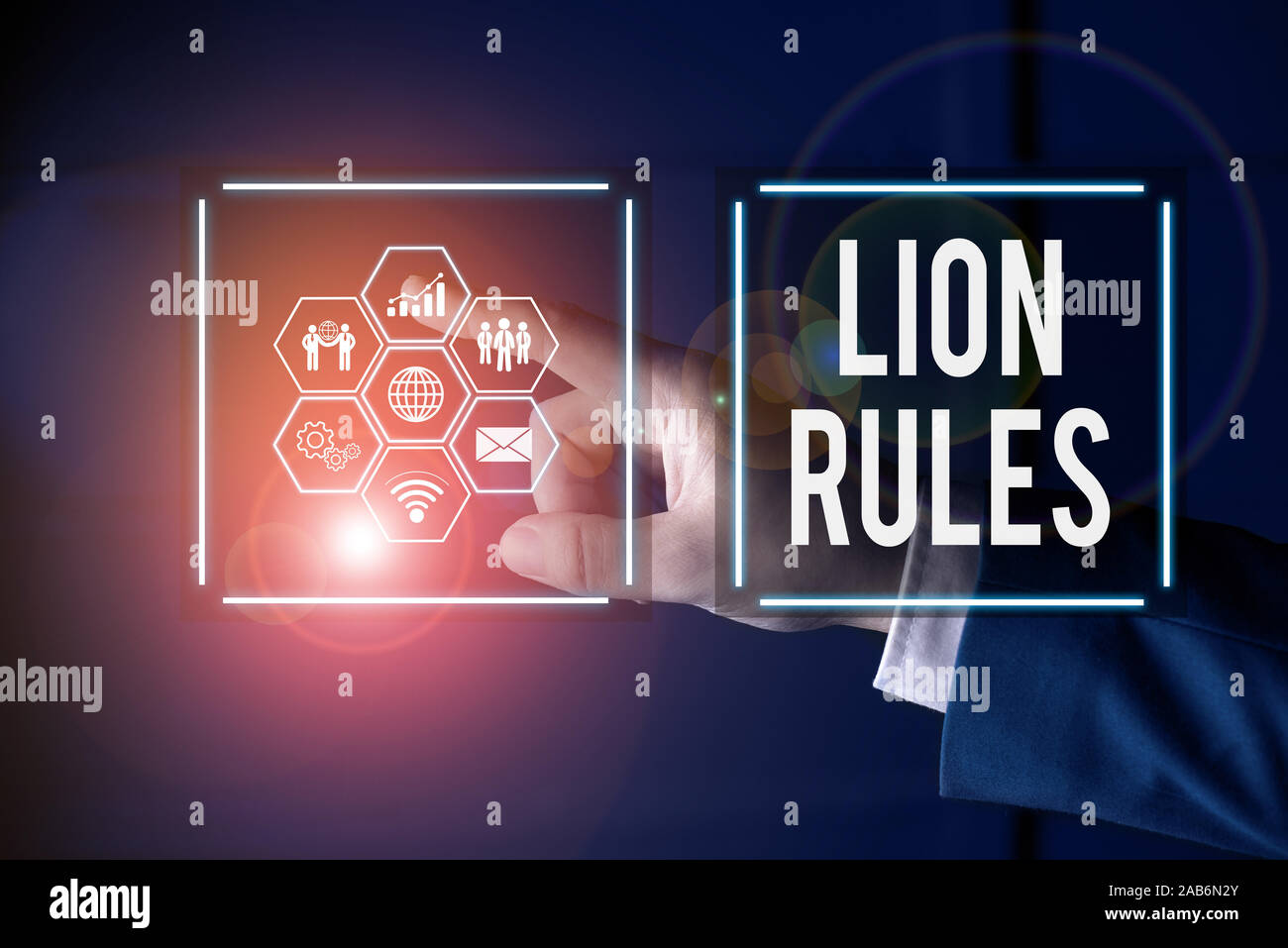 Writing note showing Lion Rules. Business concept for epitome of ...