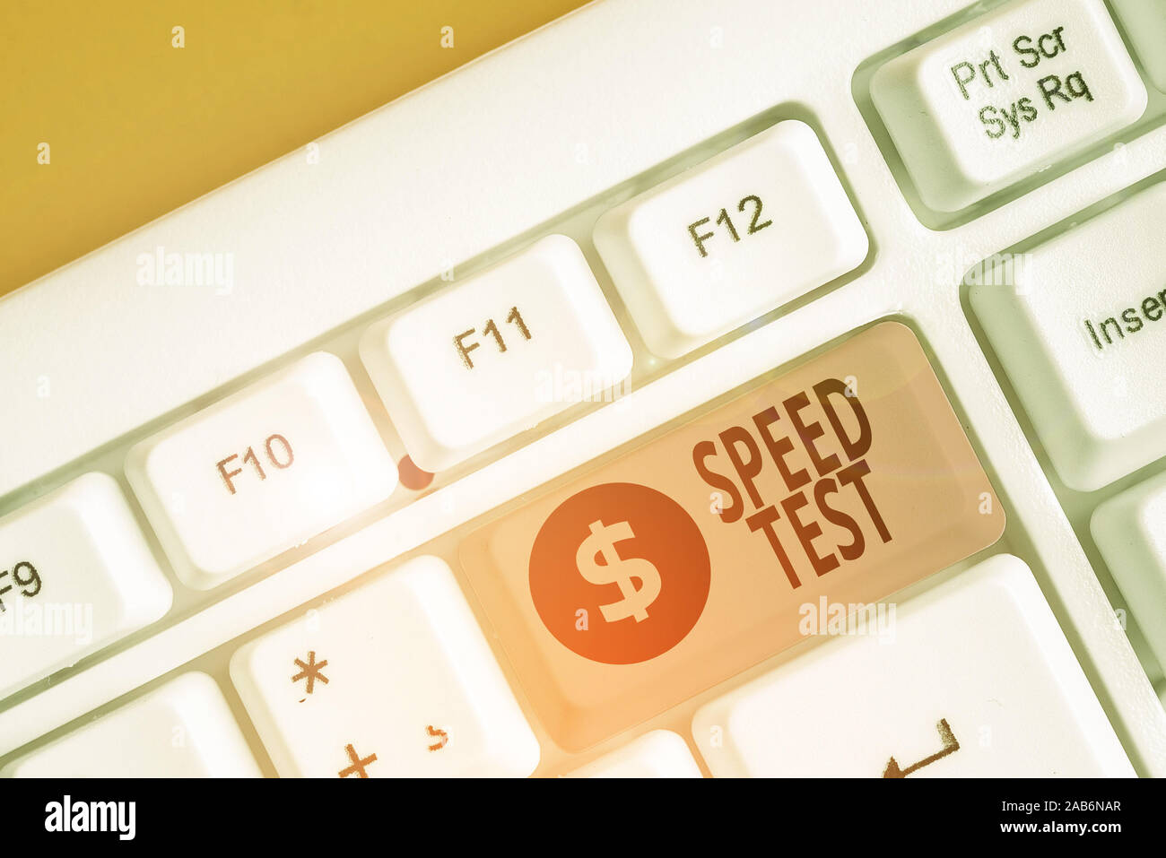 Text sign showing Speed Test. Business photo showcasing psychological ...