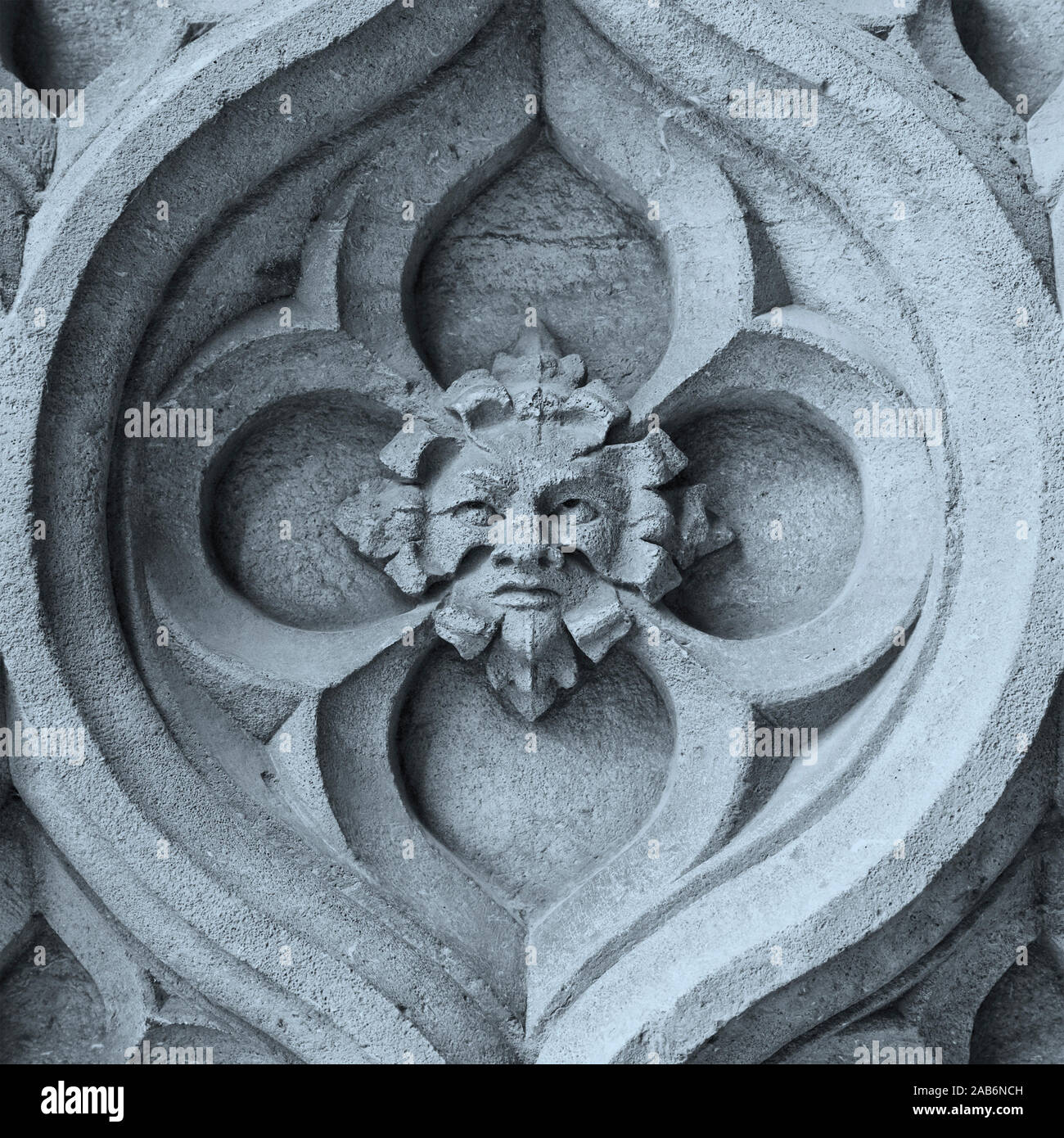 A photography of an old stone face Stock Photo - Alamy