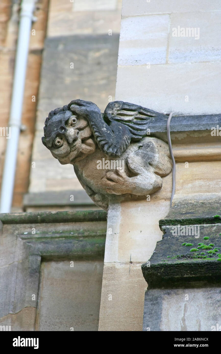 A Photograph of an old stone face Stock Photo - Alamy