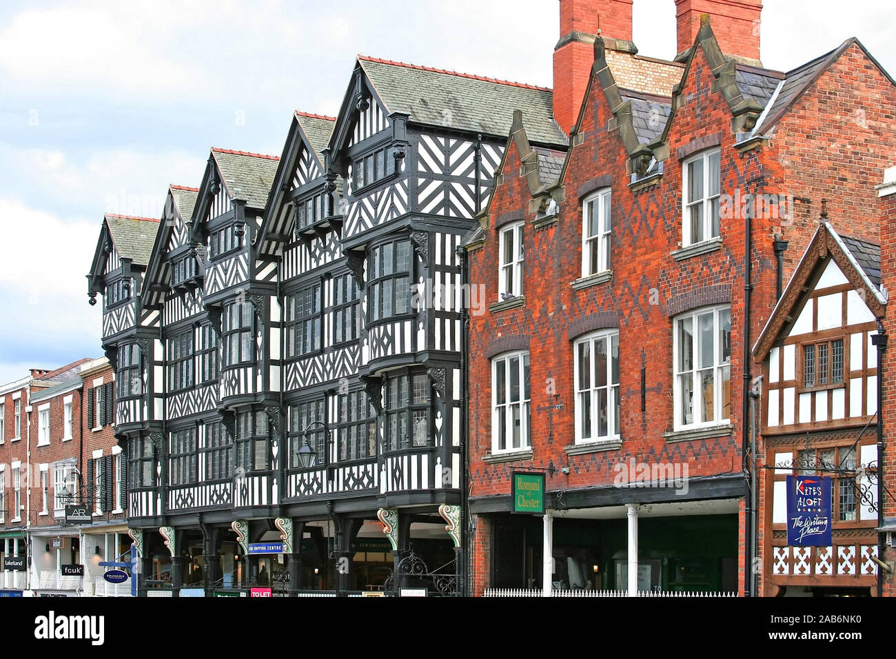 A photography of a half-timbered house in Chester Stock Photo - Alamy